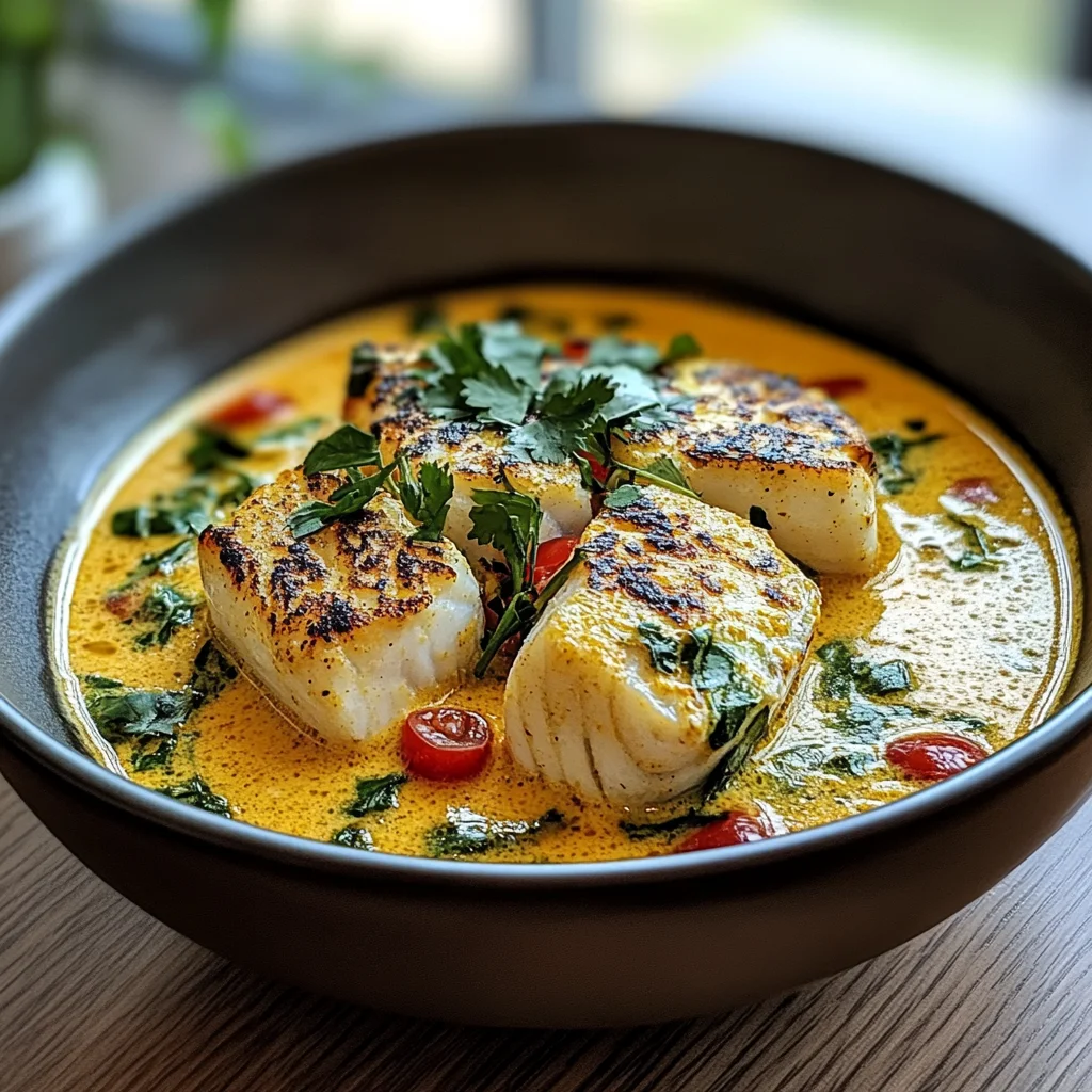 Curry de Poisson Blanc au Lait de Coco : Un Voyage Culinaire Exotique
